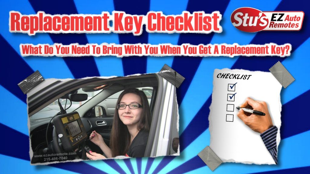 Checklist for Replacement Car Keys